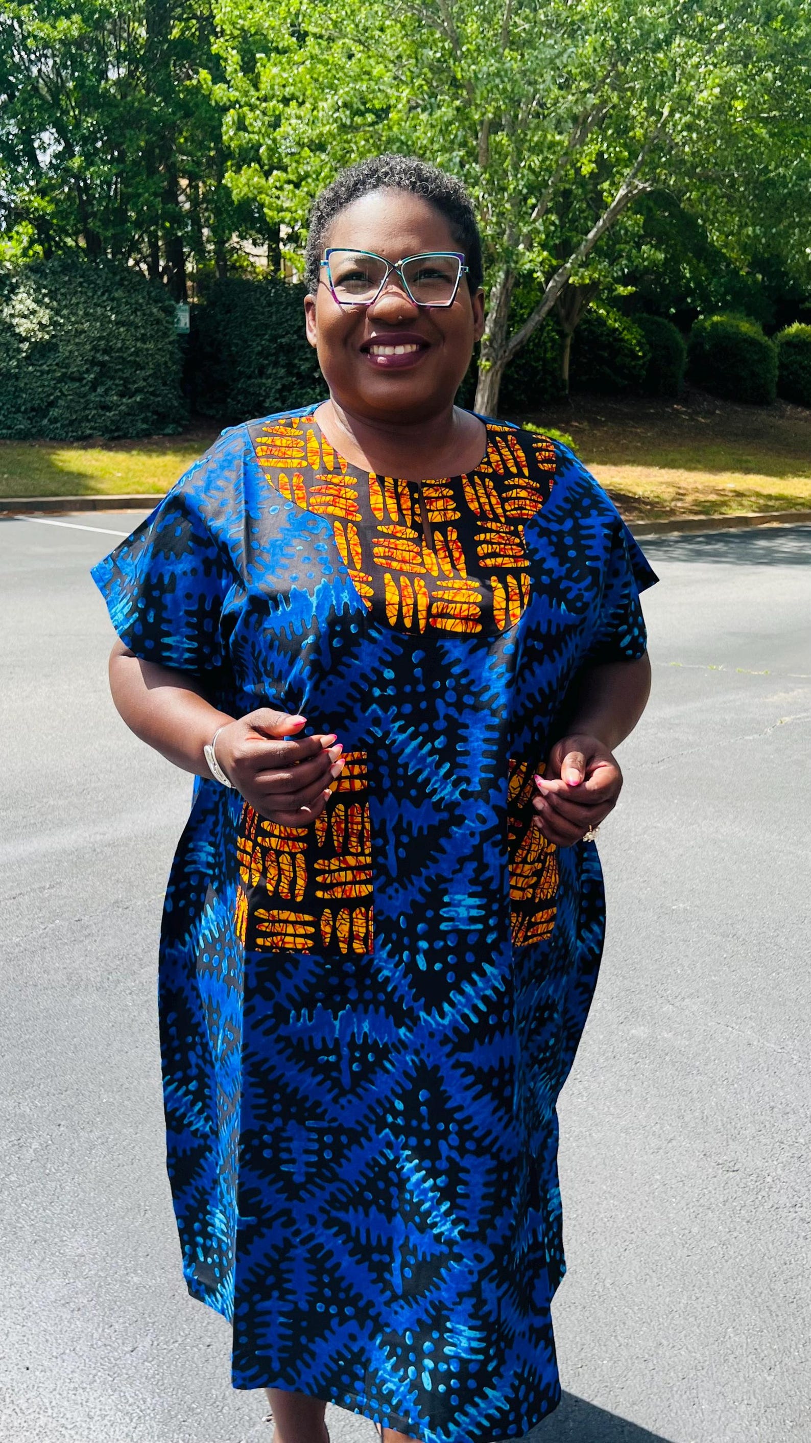Ankara Bubu Gown With Front Pockets, Trendy Dress – African Clothing ...