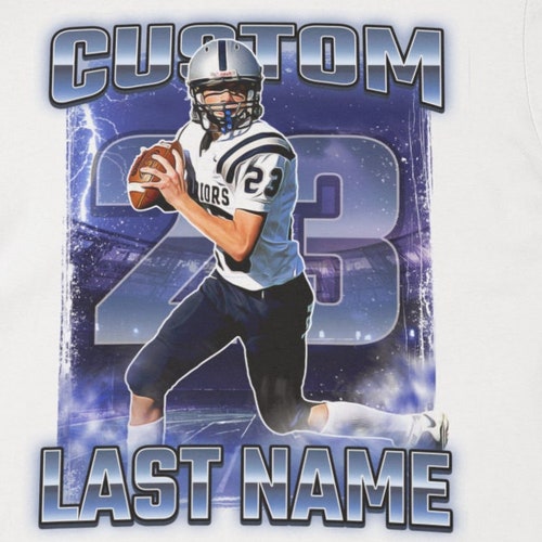 Personalized Football Picture T-shirt for Game Day Custom - Etsy