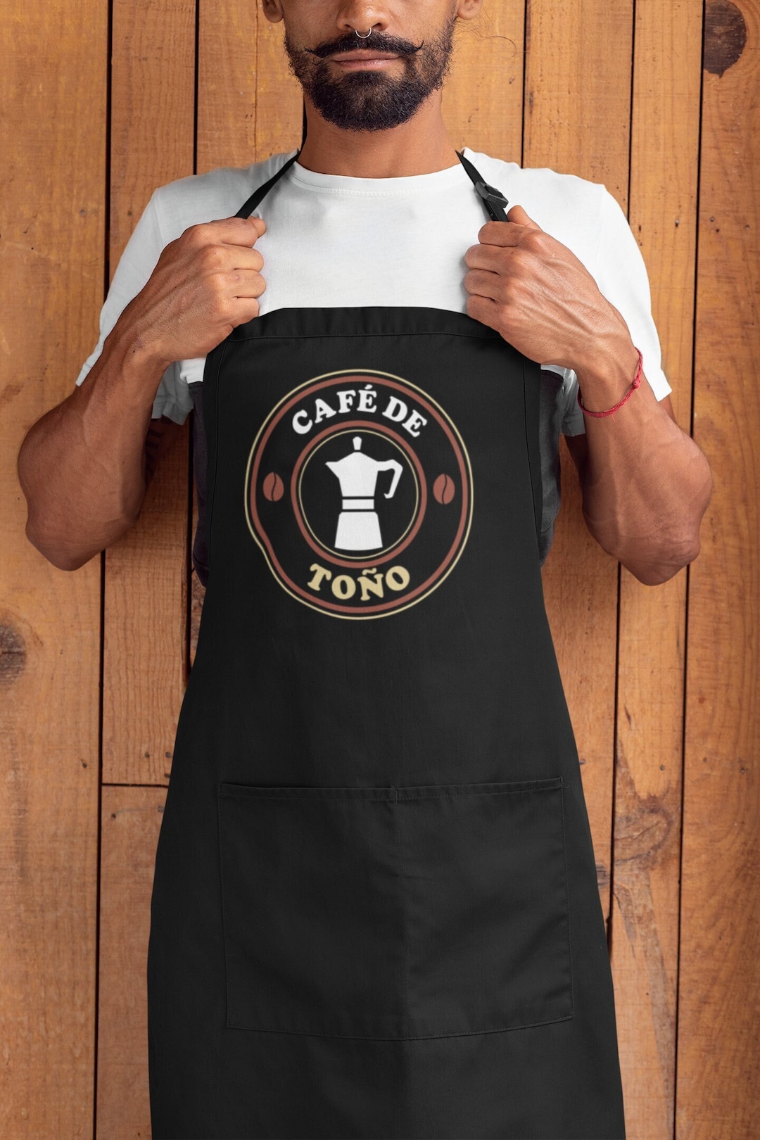 Personalized Apron With Coffee Logo, Espresso Cafecito, Custom Print ...