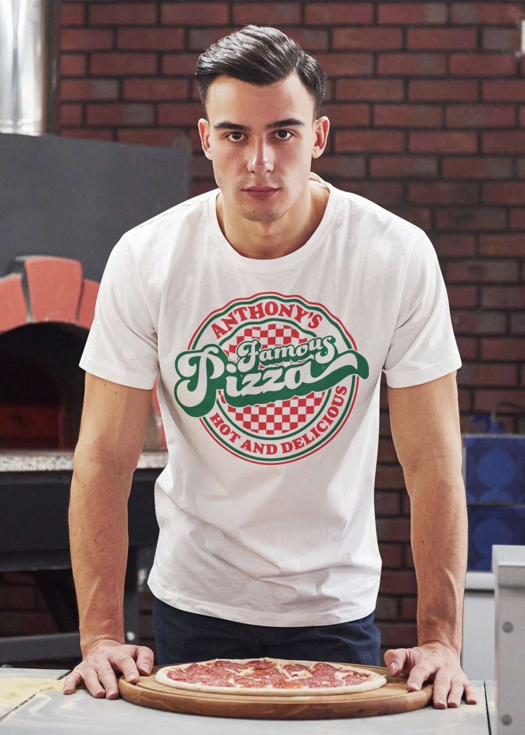 Personalized Famous Pizza Logo T Shirt, Gift for Dad, Famous Pizza ...