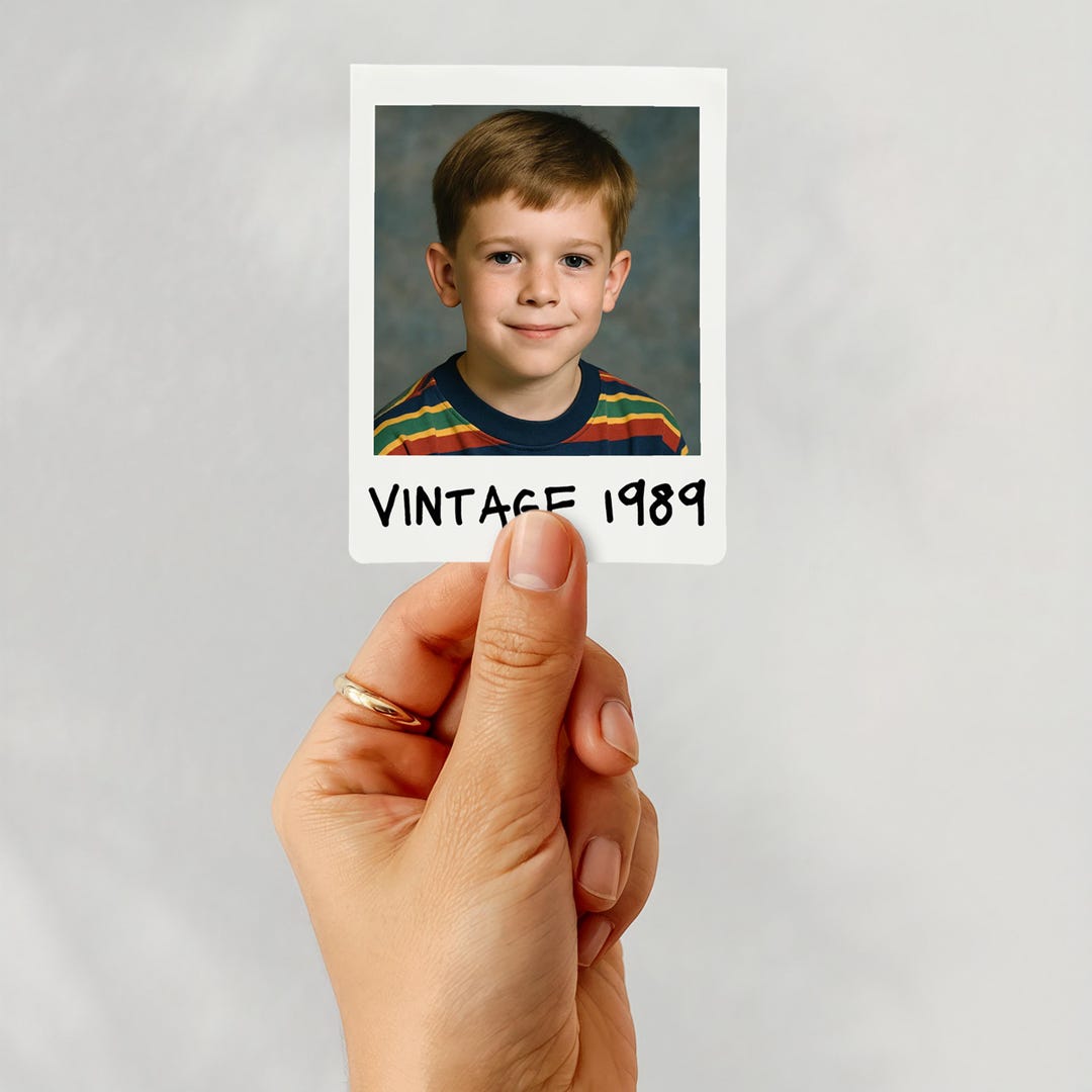 Custom Vintage Photo Vinyl Decal – Personalized Retro Style Sticker ...