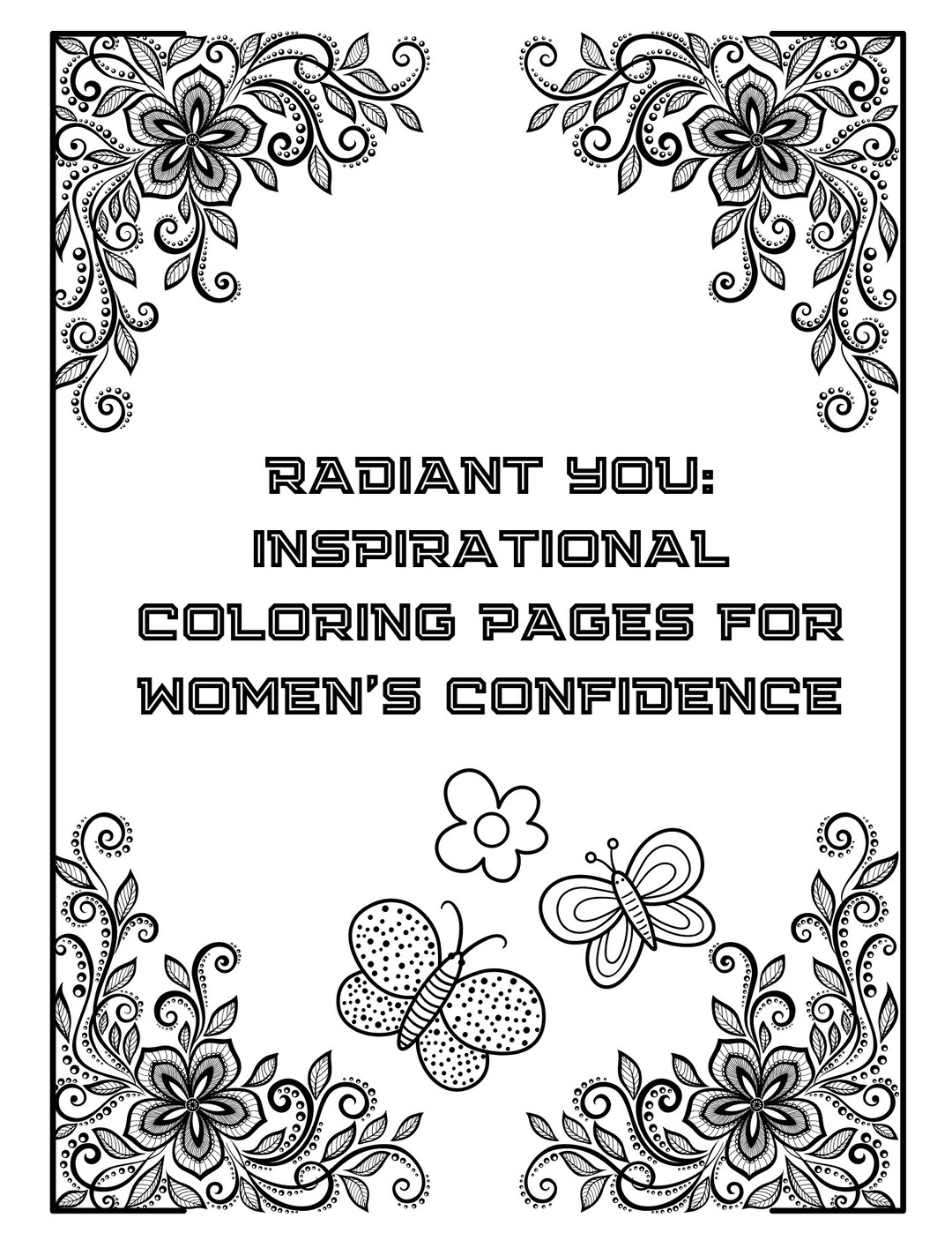 Radiant You: Inspirational Coloring Pages for Women's Confidence - Etsy
