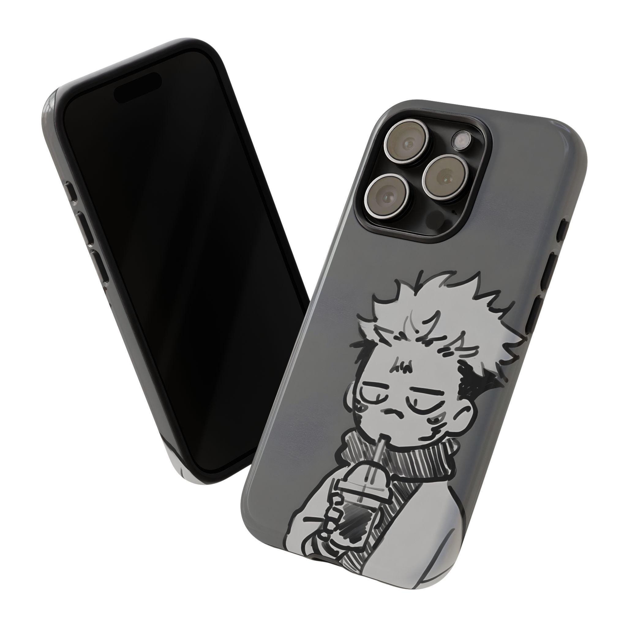 Stylish Anime iPhone Case for iPhone 16 15 14 13 12 11 Pro Max Mini ...