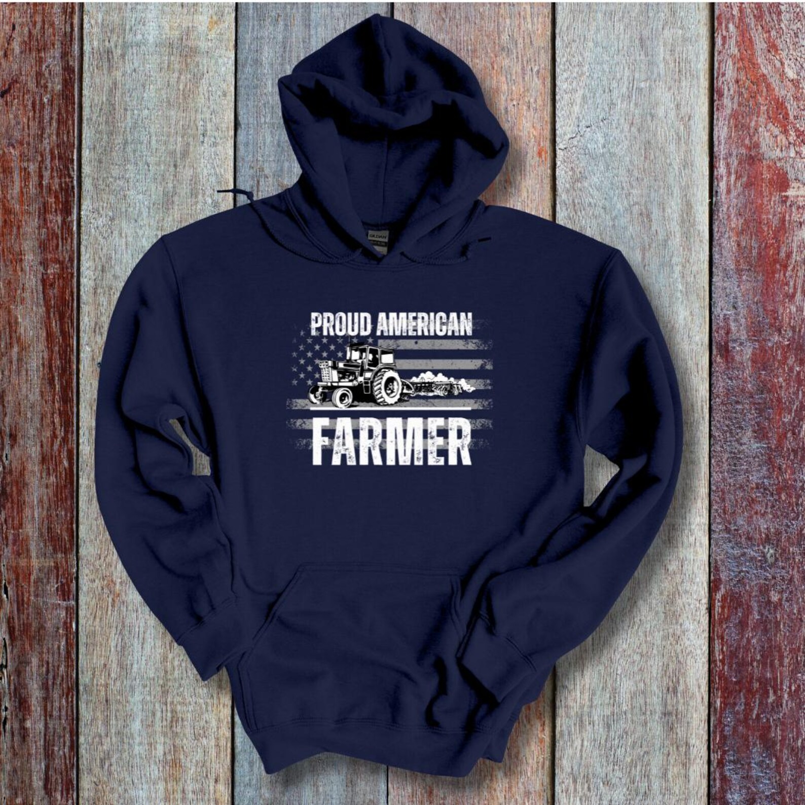 Farmer Hoodie, Proud American Farmer Long-sleeve Hoodie, Hoodies for ...