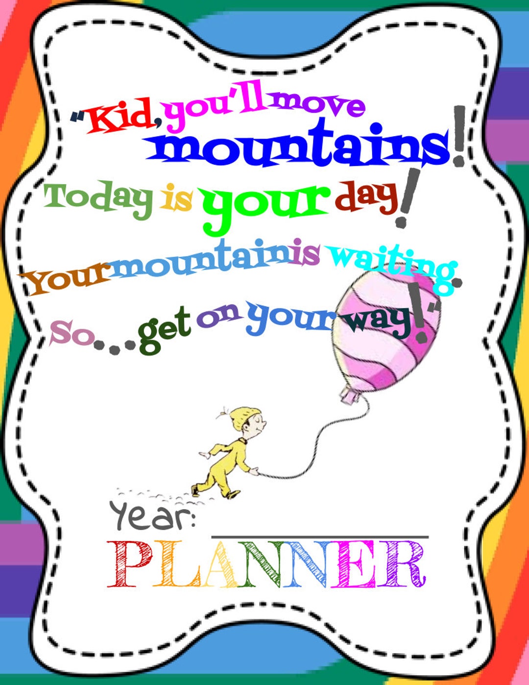 Oh the Places You'll Go Planner - Etsy