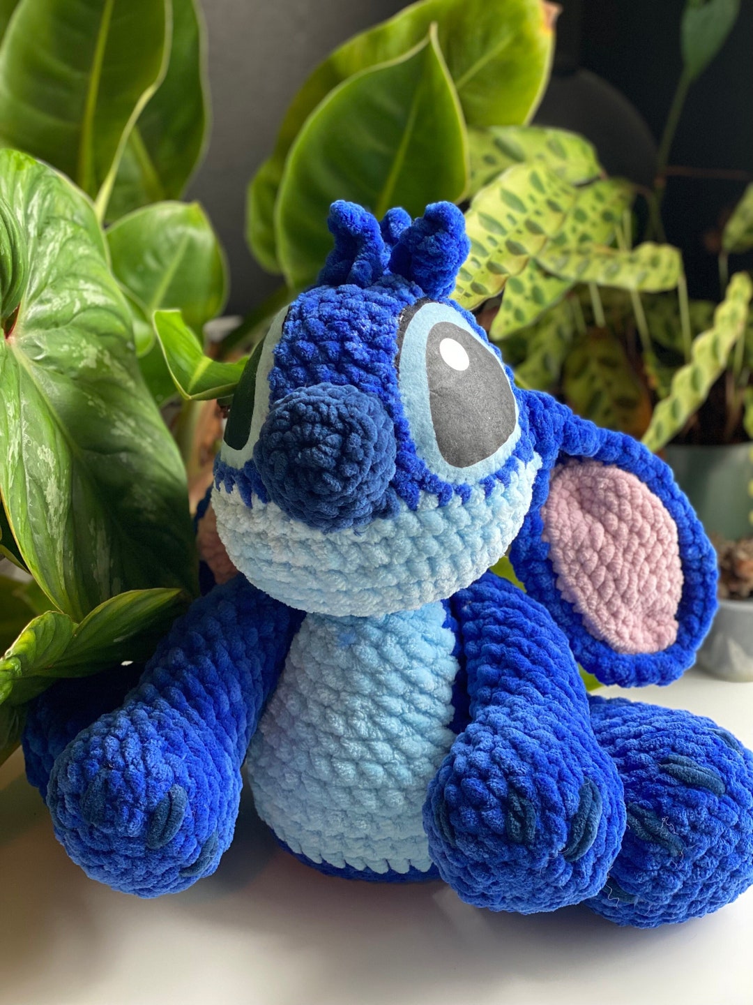 Blue Alien Dog Plush | Crochet Blue Alien | Jumbo | Handmade Toy ...
