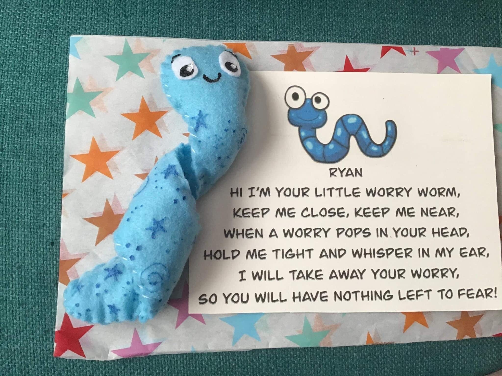 Fiver Friday Choose Your Own Colour and Personalised Worry Worm ...