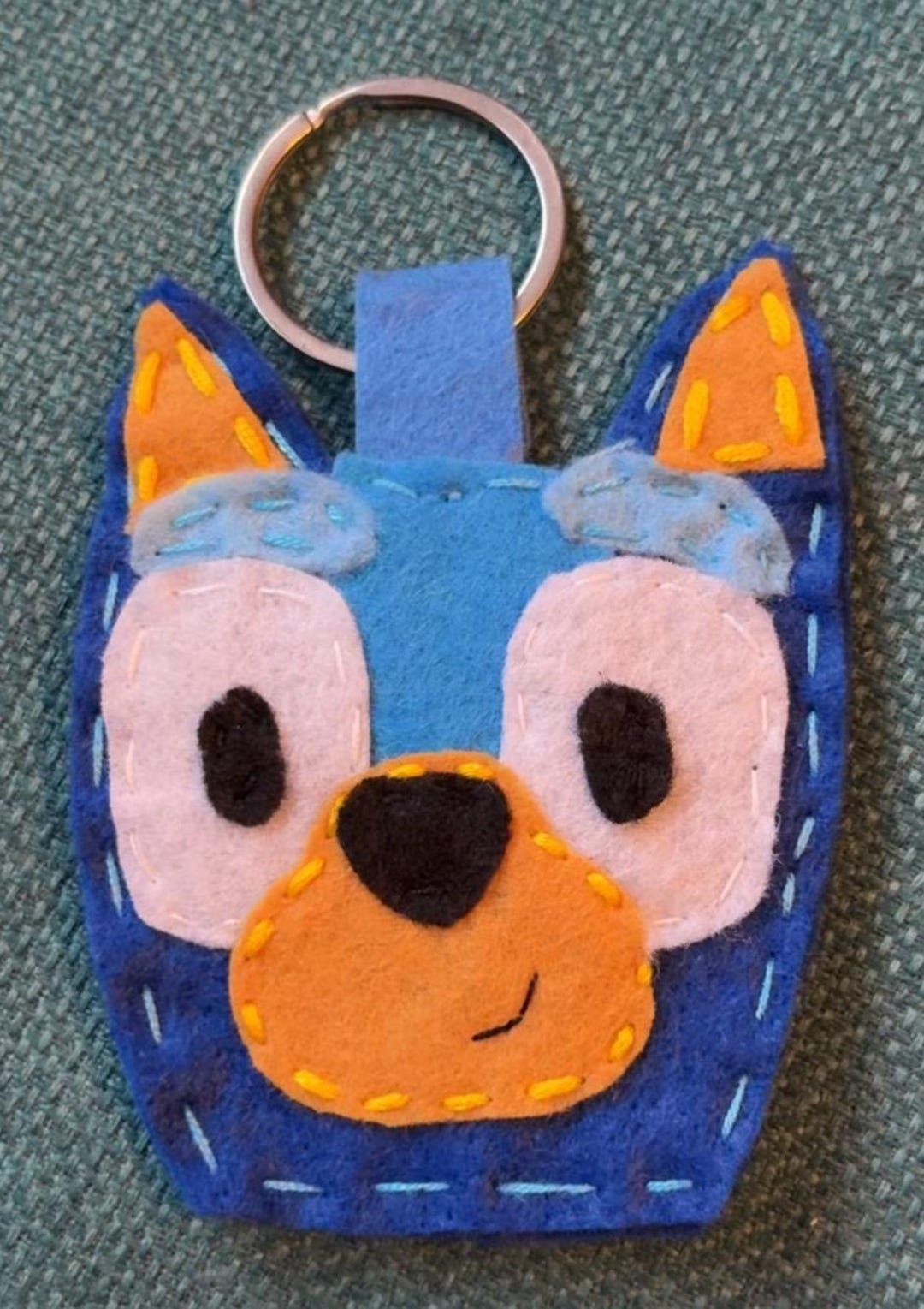 Cute Kawaii Fan Art Inspired Bluey Keyring Bag Charm Handsewn Gift ...