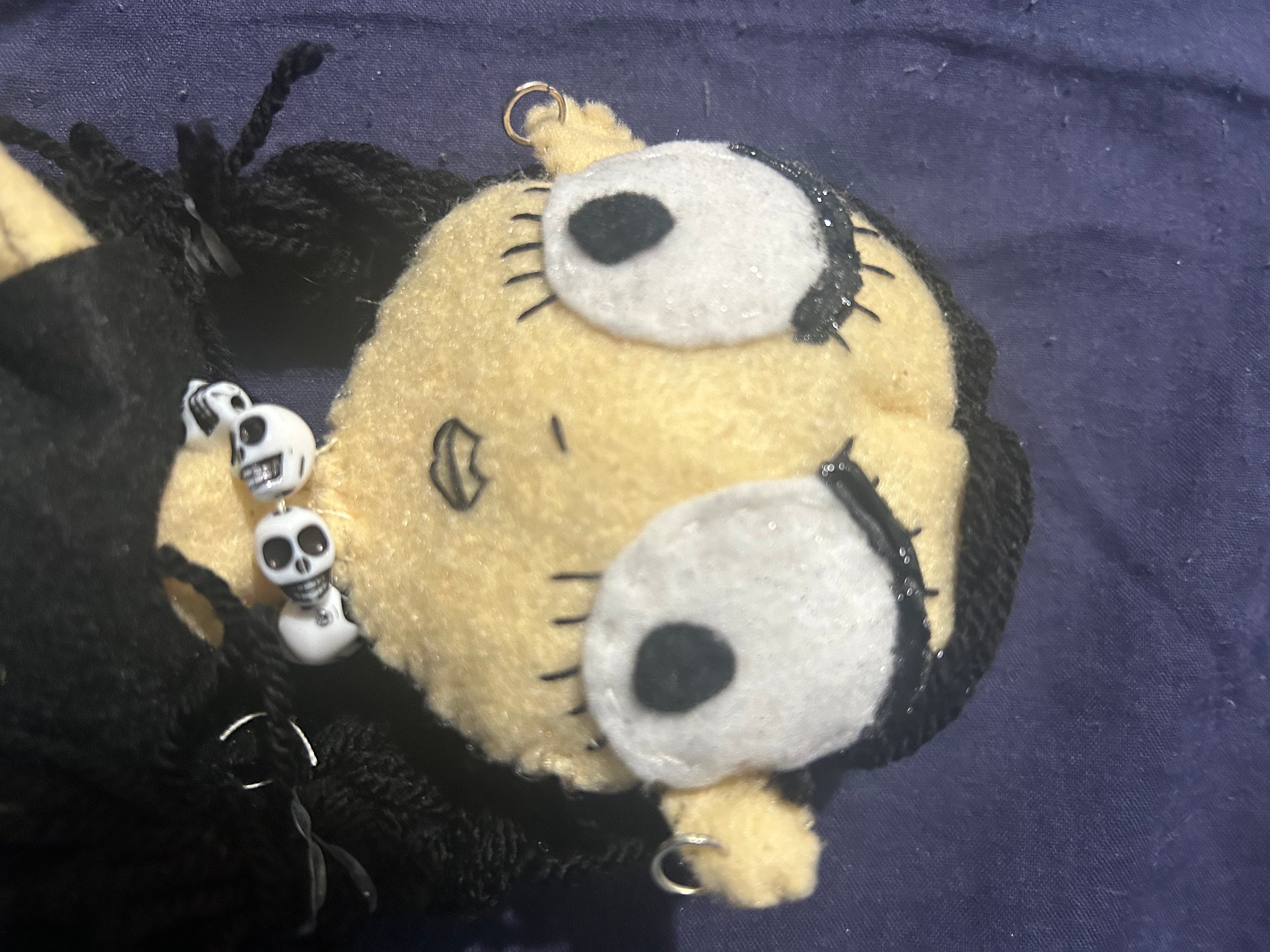 Wednesday Addams Art Doll Cute Kawaii Goth Present Gift. Handmade ...