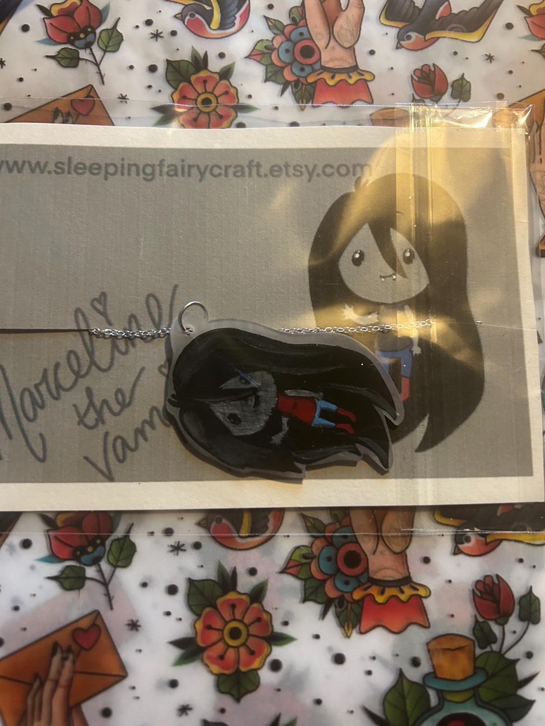 Marceline the Vampire Queen Pendant Necklace Spooky Halloween Goth Cute ...