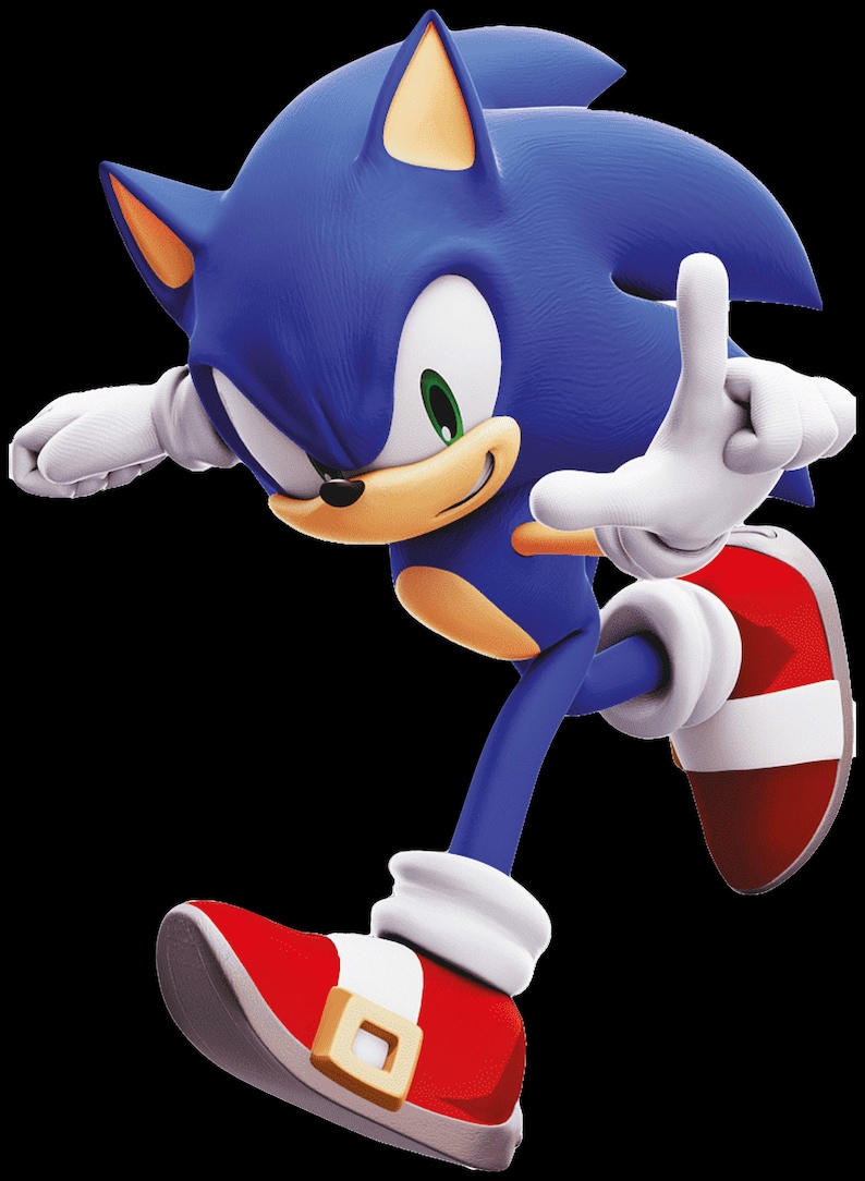 Pack of 6 Sonic PNG Images (includes Font) - Etsy