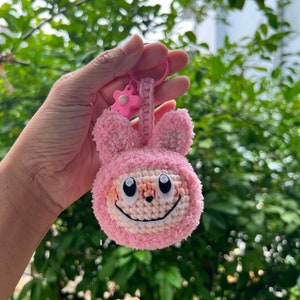 FINISH PRODUCT : Labubu Keychain Handmade,labubu Keychain Crochet ...
