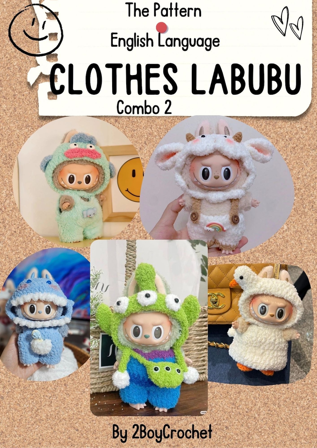 Pattern Labubu Clothes,pdf Crochet Labubu Clothes - Etsy