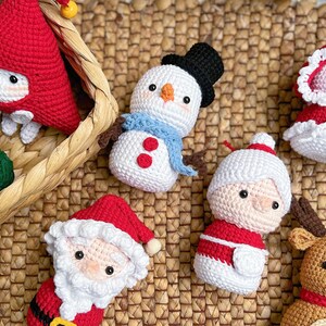 Crochet Pattern Christmas Amigurumi | Snowman Pattern, Snơman Pattern ...