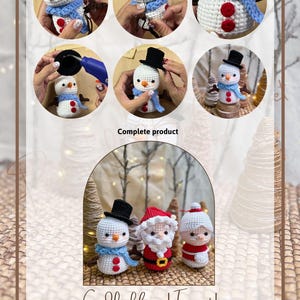 Crochet Pattern Christmas Amigurumi | Snowman Pattern, Snơman Pattern ...