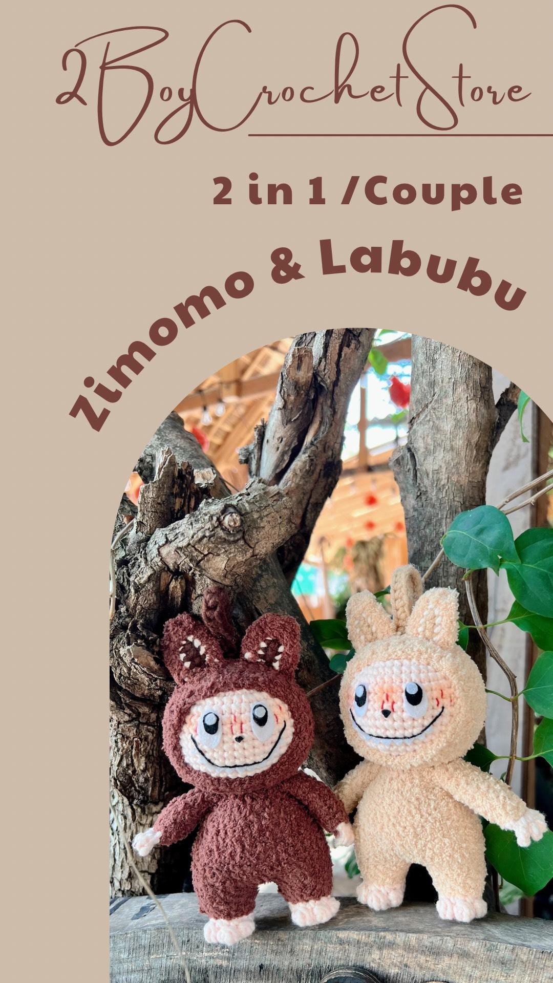 Finish Product : Zimomo & Labubu Couple,zimomo Handmade,labubu Handmade ...
