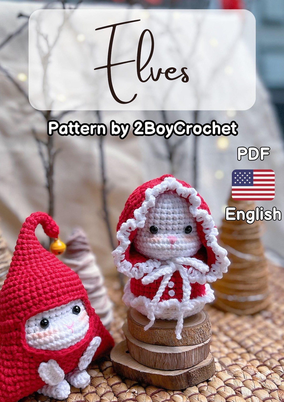 Crochet Christmas Amigurumi Elves Pattern (PDF) - Etsy