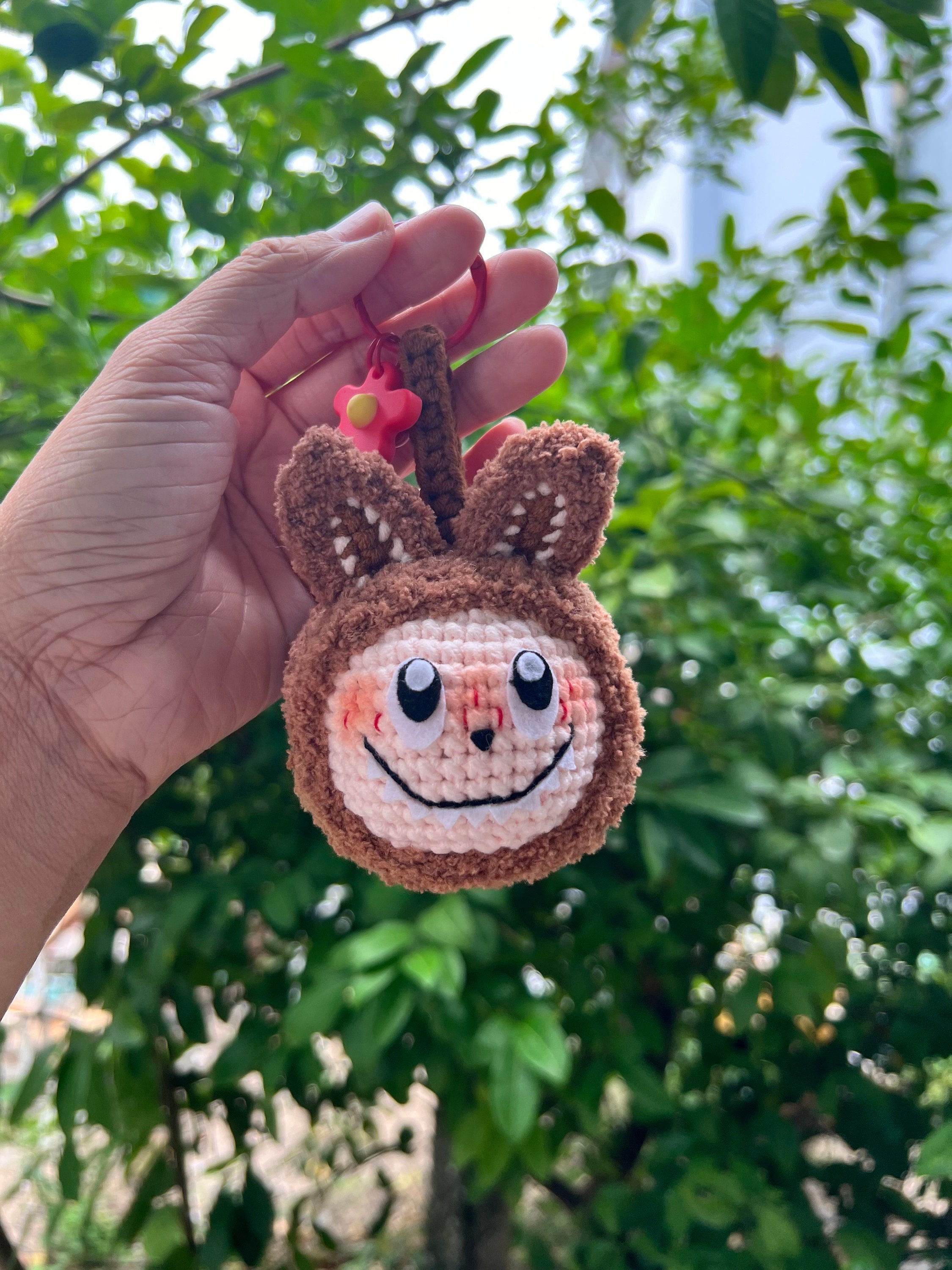 Labubu Keychain Handmade,labubu Keychain Crochet,babymonter Keychain ...