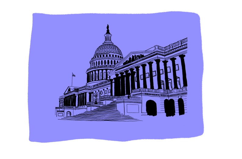 U.S. Capitol Building Art Print - Etsy