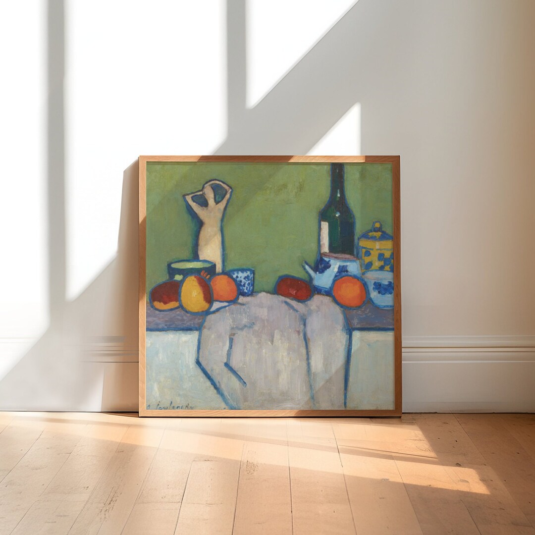 Jawlensky Still Life Art Print | Expressionist Wall Decor - Etsy