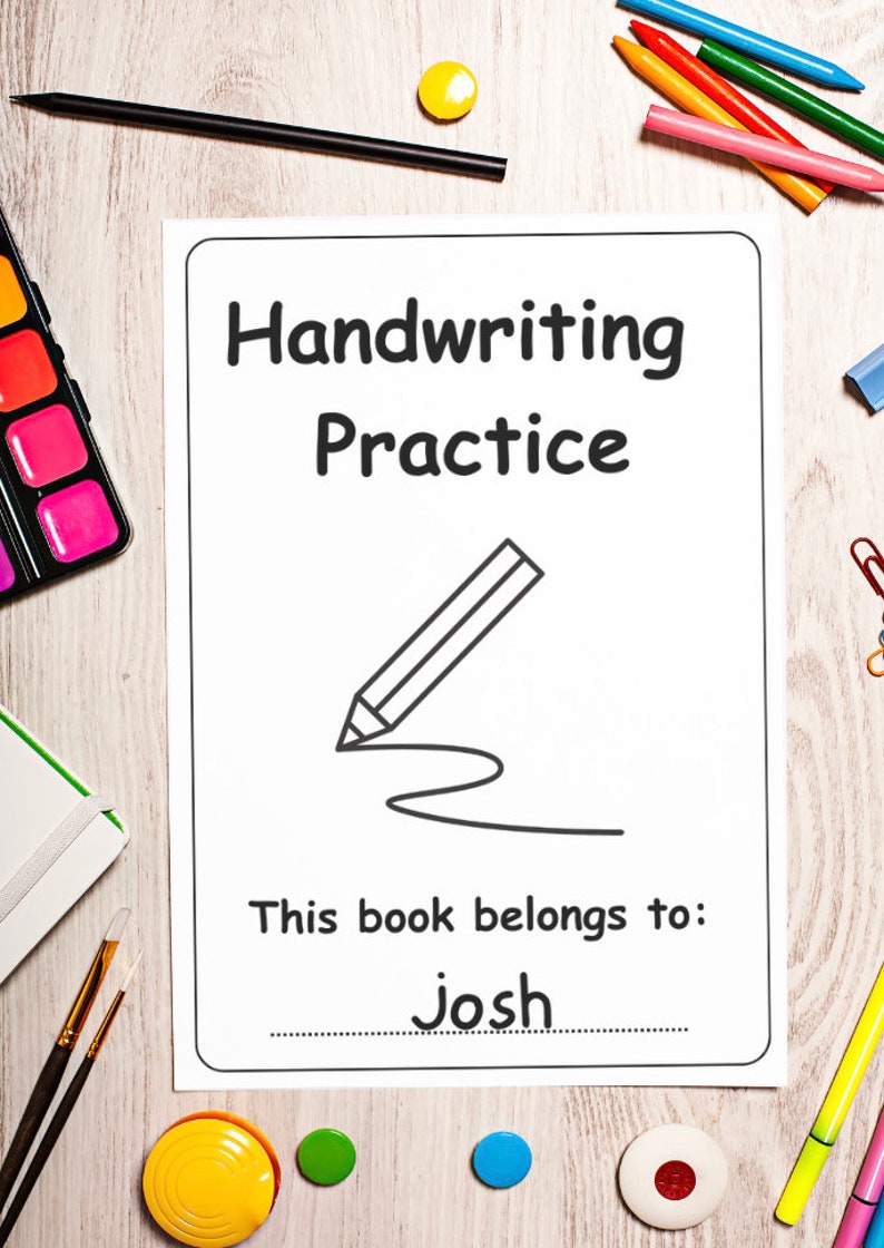 Handwriting Practice Alphabet Worksheet - Etsy