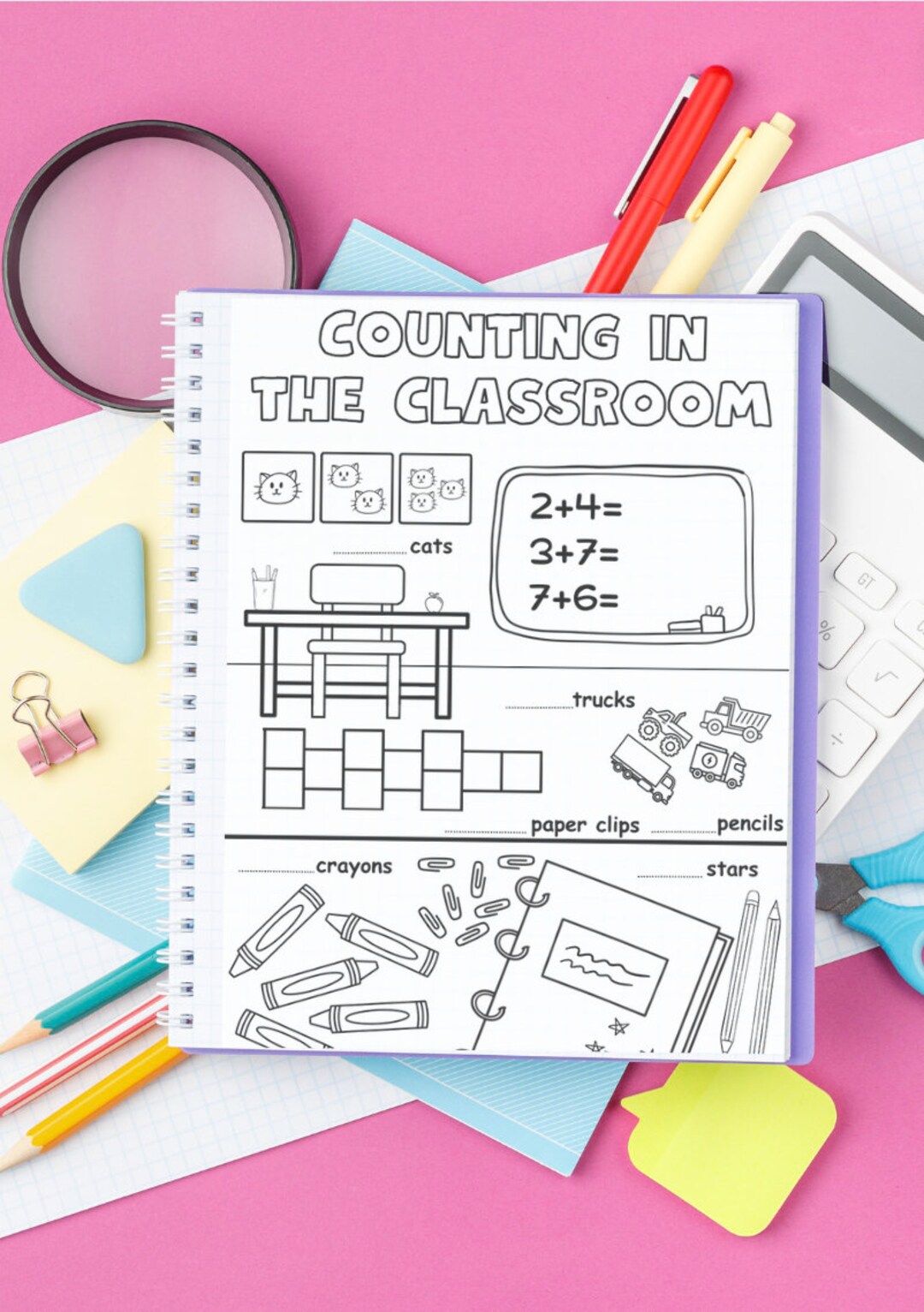 Counting in the Classroom: Kids Colouring and Counting Learning ...