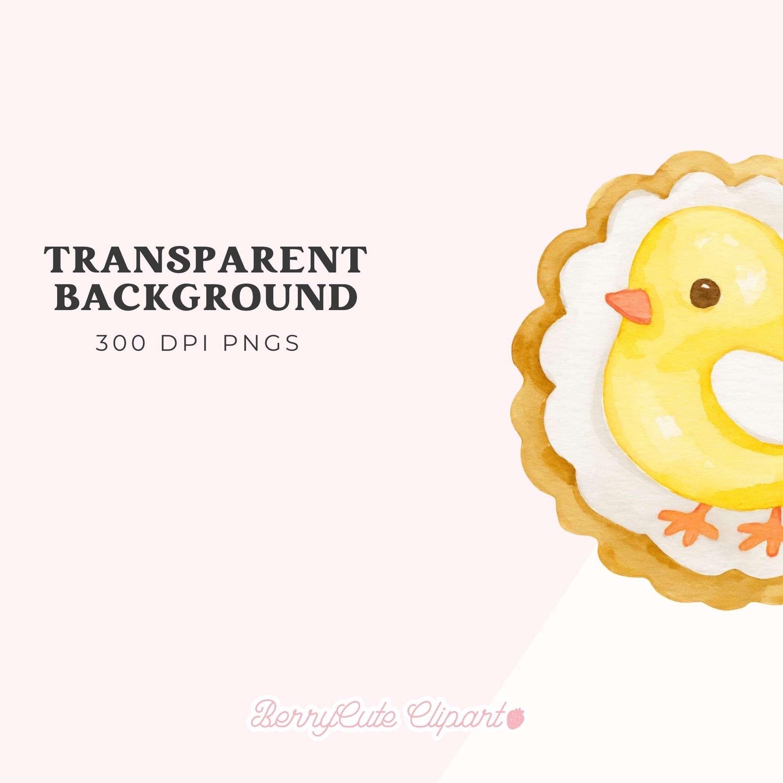 Easter Cookie Clipart Pack, Bunny Cookie Clipart, Easter Clipart ...