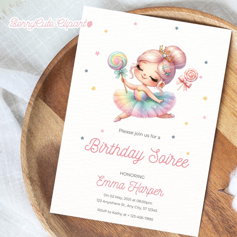 Candy Princess Clipart Pack, Little Princess Clipart, Princess Carriage ...