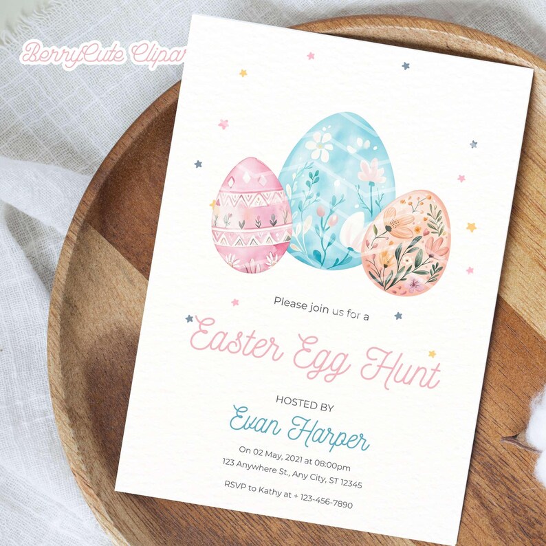 Easter Egg Clipart Pack, Egg Hunt Png, Spring Clipart, Watercolor Eggs ...