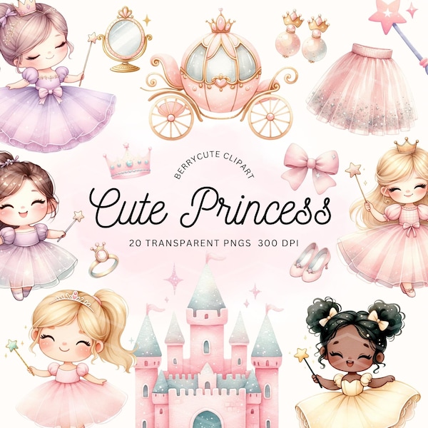 Princess Watercolor - Etsy