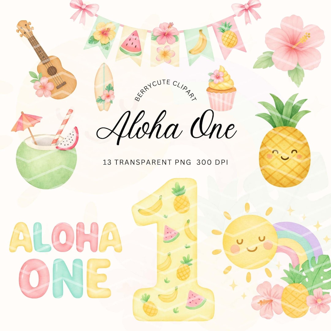 Aloha First Birthday, Hawaiian First Birthday, Luau Birthday Party ...