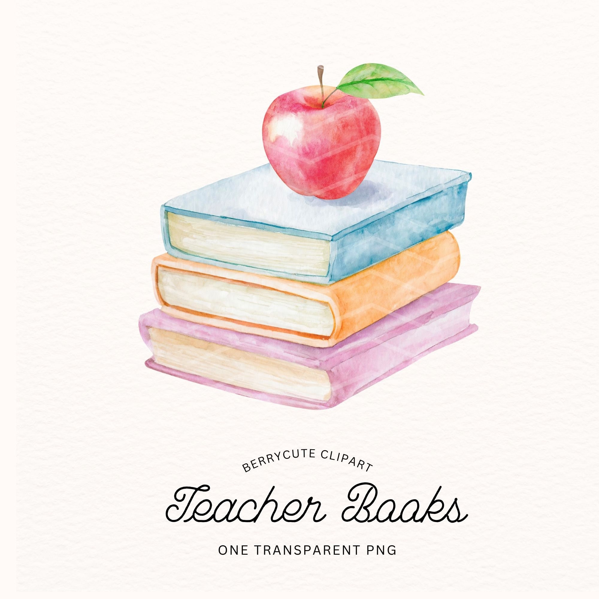 Teacher Appreciation Week Clipart, Book Clipart, Back to School Clipart ...