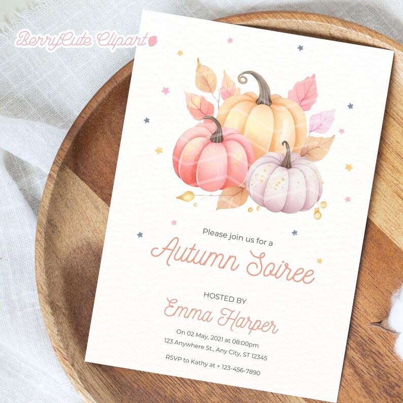 Fall Clipart Pack, Autumn Clipart Set, Cozy Autumn, Thanksgiving ...