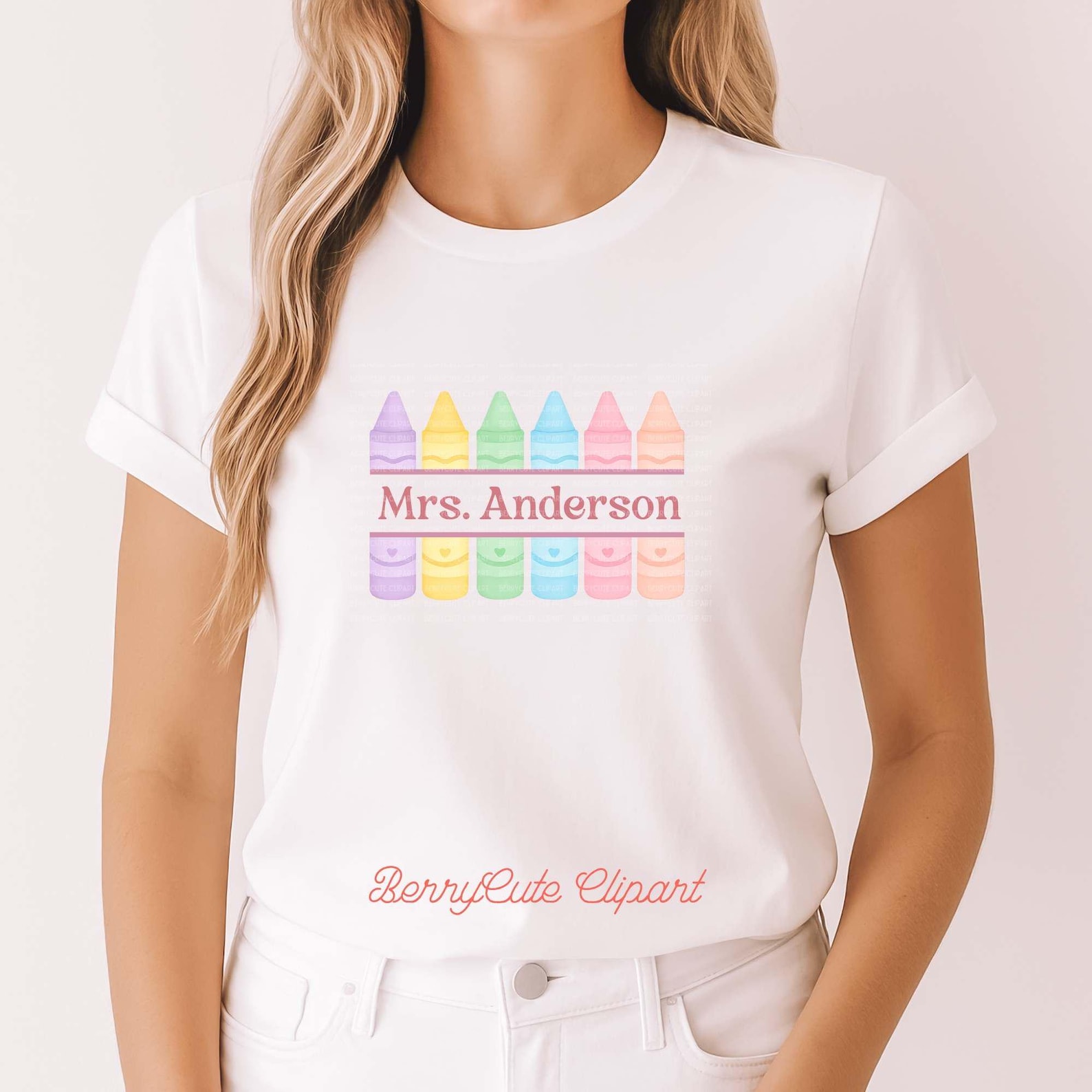 Crayon Clipart, Watercolor Pastel Crayon Frames, Back to School Graphic ...