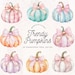 Coquette Pumpkin Clipart Pack, Coquette Bow, Pumpkin Bow Clipart, Cute ...