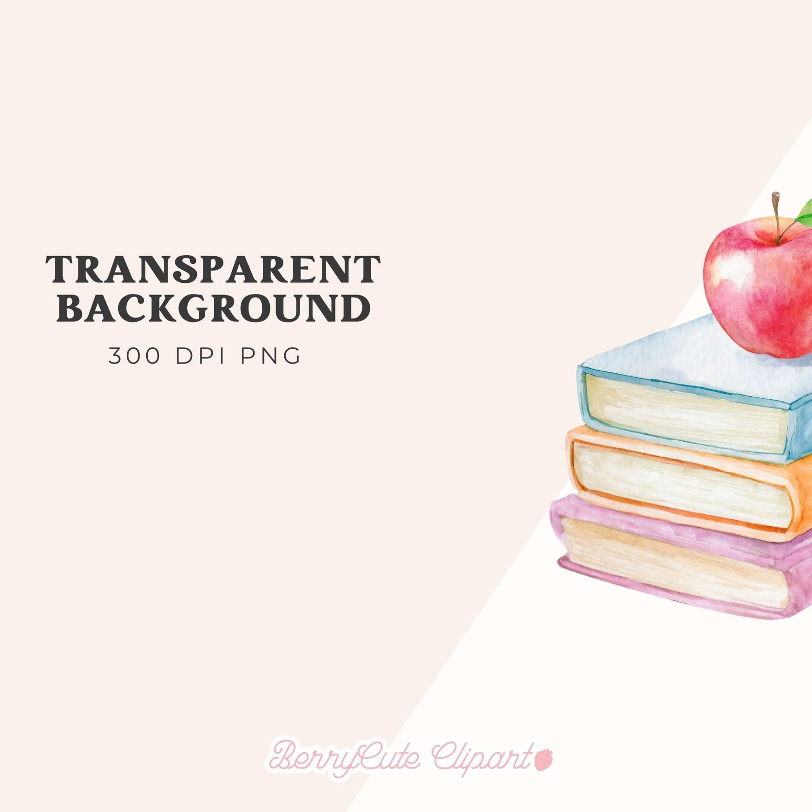 Teacher Appreciation Week Clipart, Book Clipart, Back to School Clipart ...