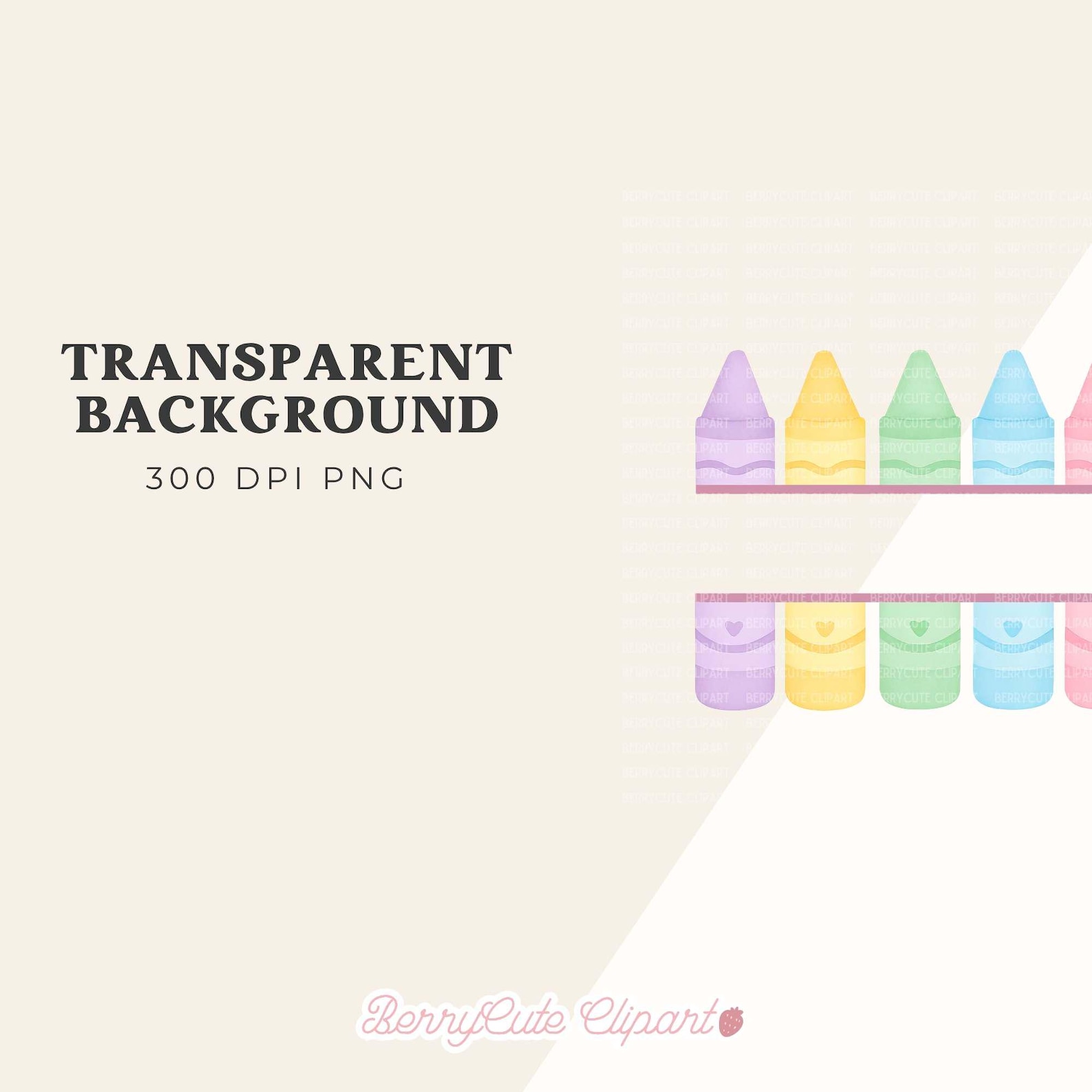 Crayon Clipart, Watercolor Pastel Crayon Frames, Back to School Graphic ...