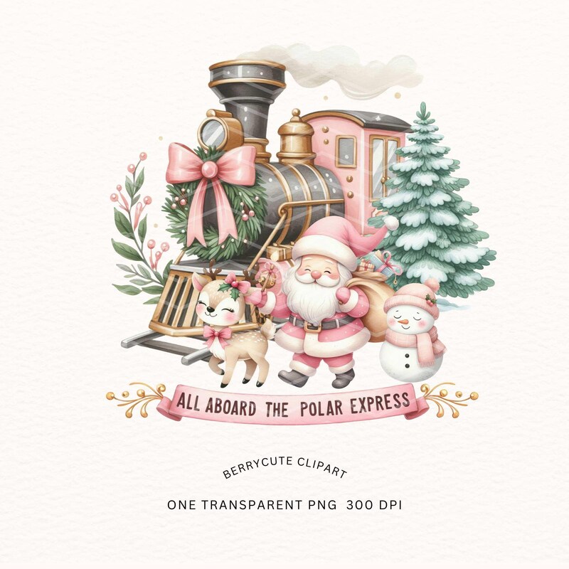 Polar Express Clipart - Etsy