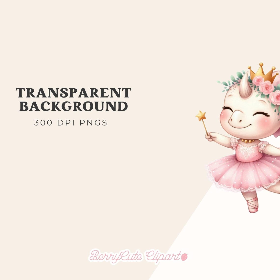 Dinosaur Princess Clipart Pack, Girly Dinosaur Clipart, Cute Dino ...
