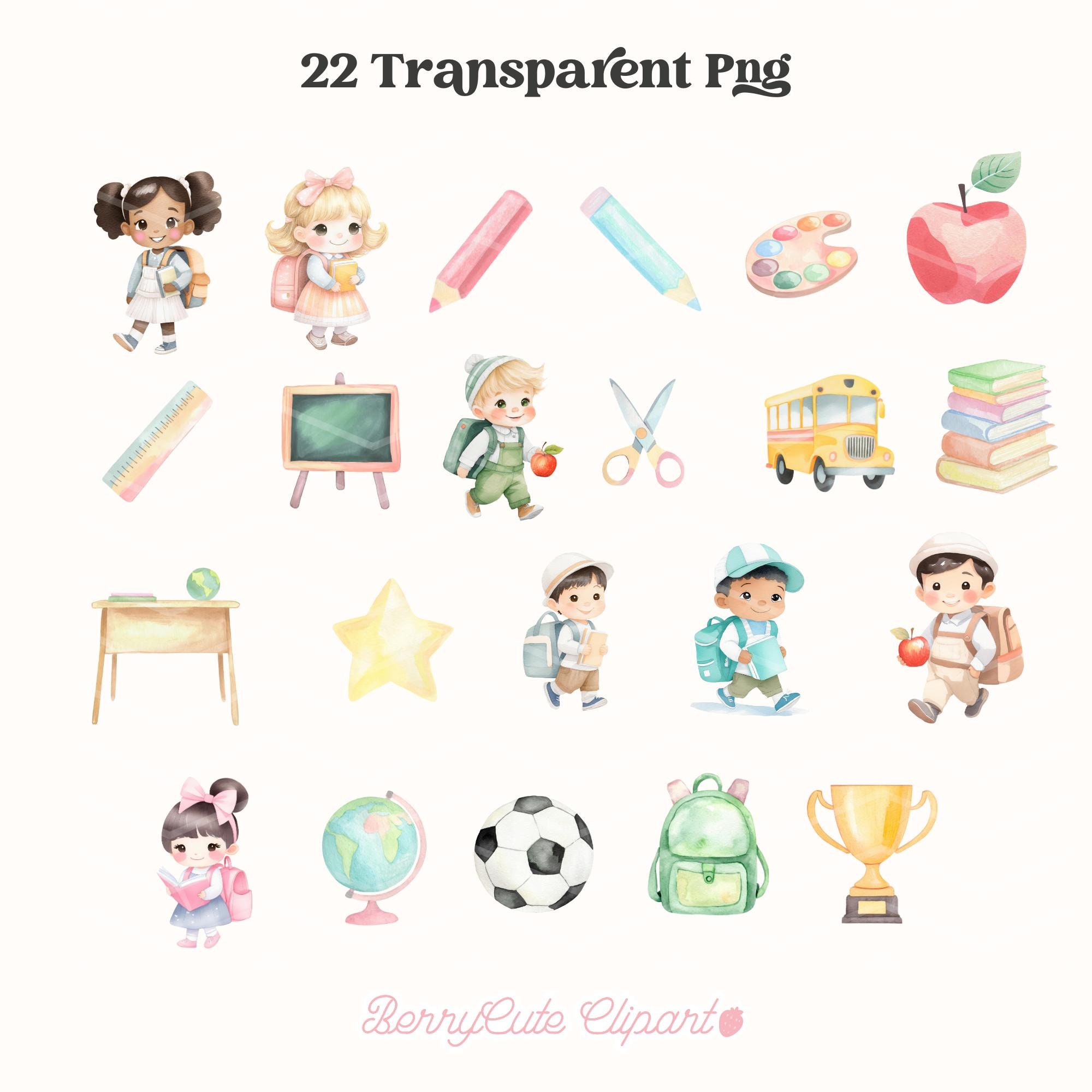 Back to School Clipart Pack, Classroom Clipart, Teacher Appreciation ...