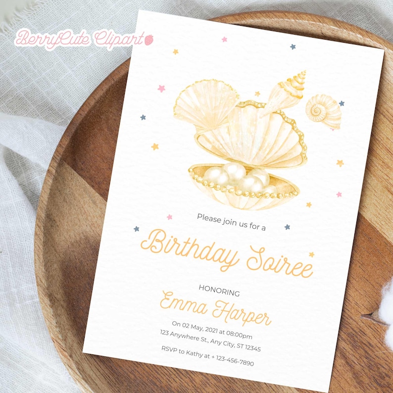 Gold Seashell Clipart Pack, Iridescent Beige Mermaid Shells Png ...