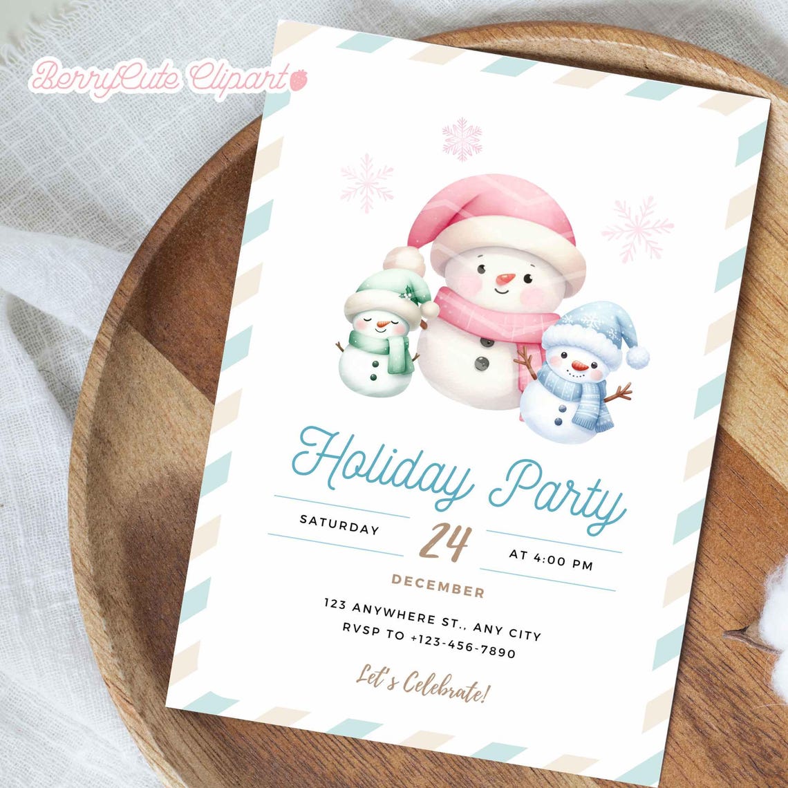 Cute Snowman Clipart Pack, Frosty the Snowman Clipart, Christmas ...