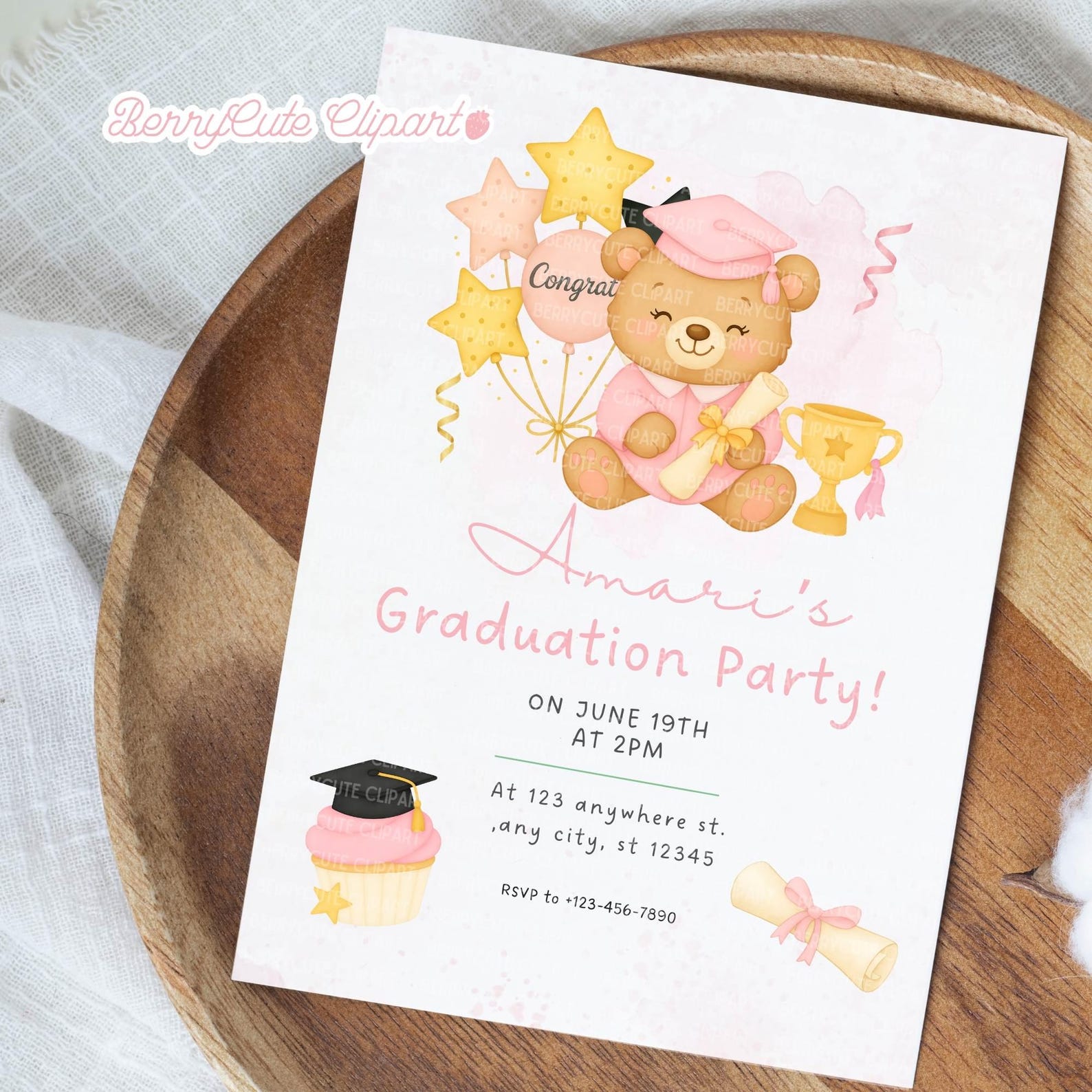 Graduation Animals Clipart, Class of 2025 PNG, Kindergarten Graduation ...