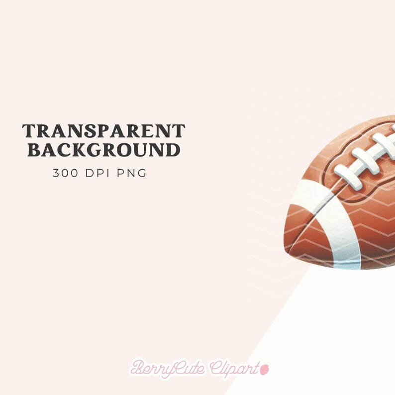 Watercolor Football Clipart, American Football PNG, Sports Clipart ...