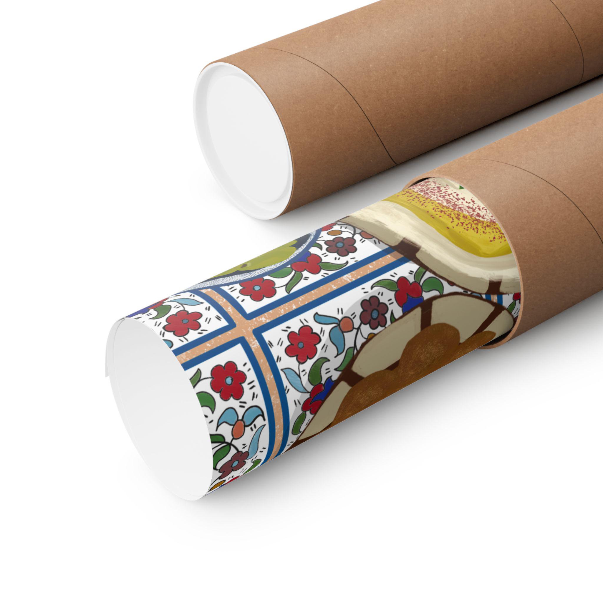 Palestinian Breakfast Poster Art Print Palestinian Art - Etsy