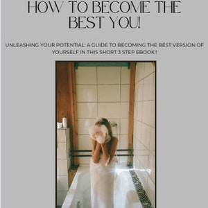 How to Become the Best You Ebook. canva - Etsy
