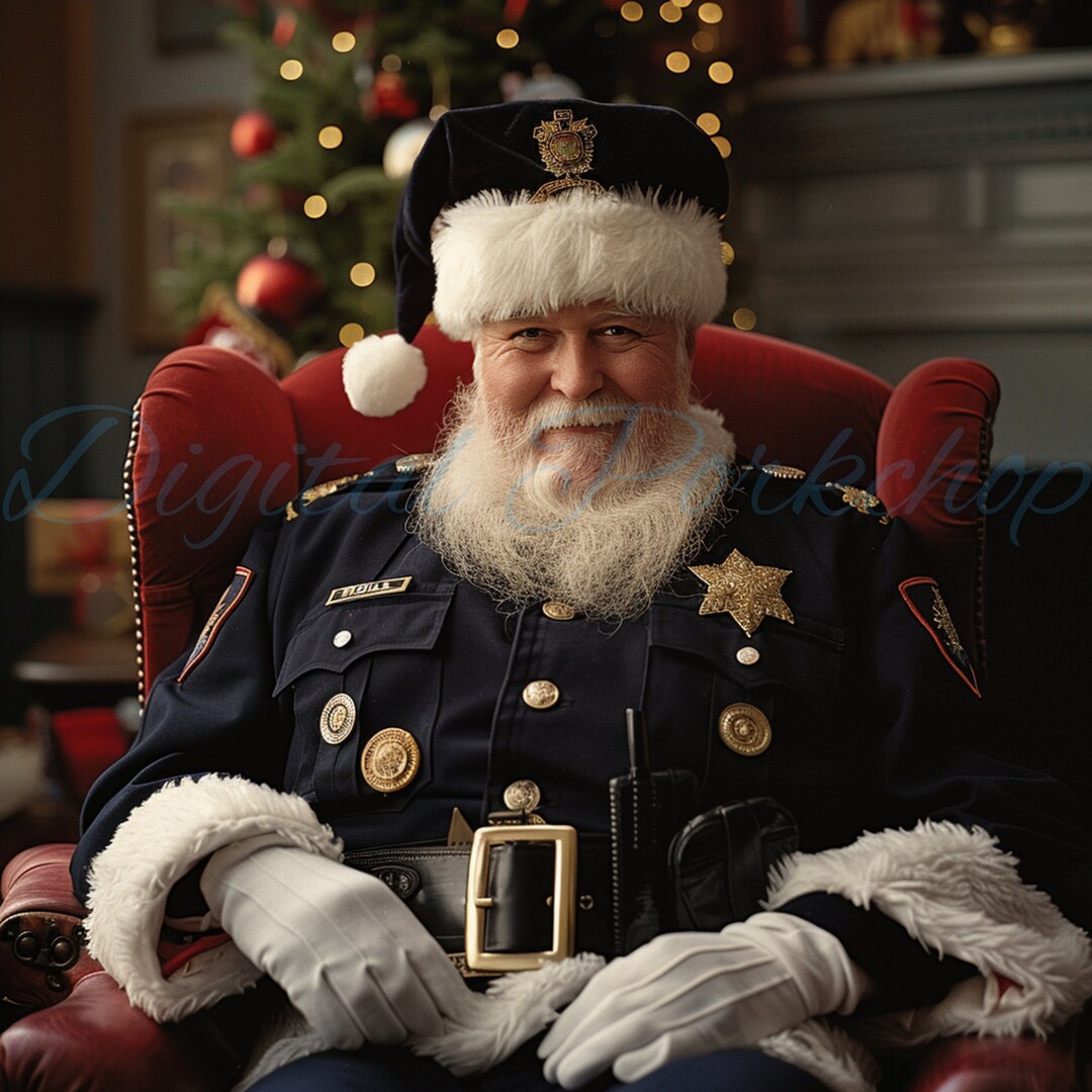 Digital Download Police Officer Dressed as Santa Christmas Png - Etsy