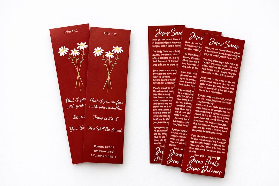 Salvation Cards | Jesus Saves, Heals, Delivers (pack of 10) - Etsy