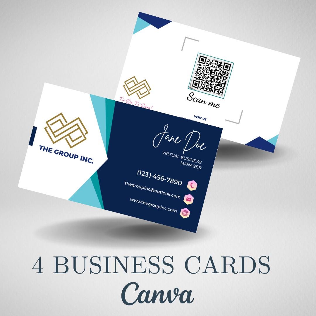 Editable Business and Calling Card Templates - Etsy