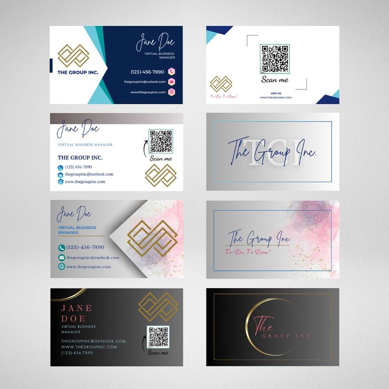 Editable Business and Calling Card Templates - Etsy